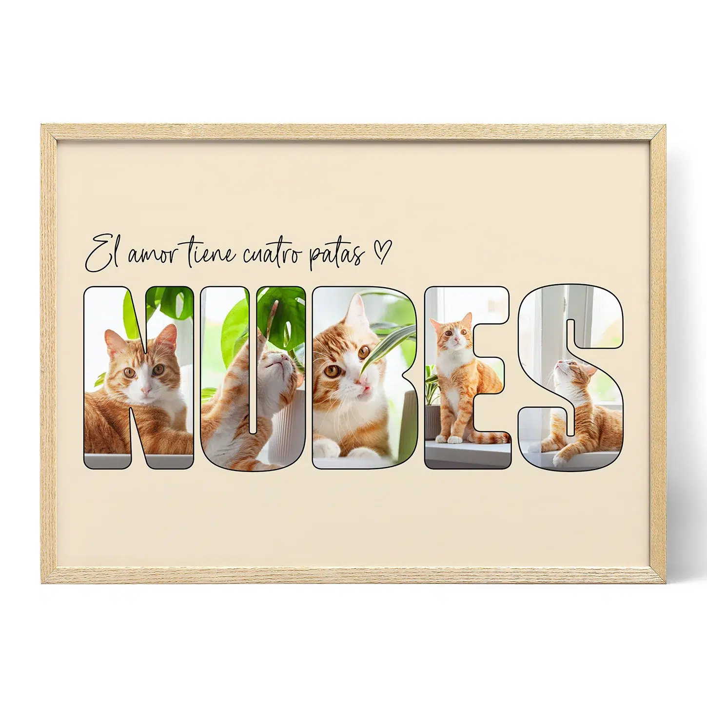 Gato - Collage de letras - Positive Prints
