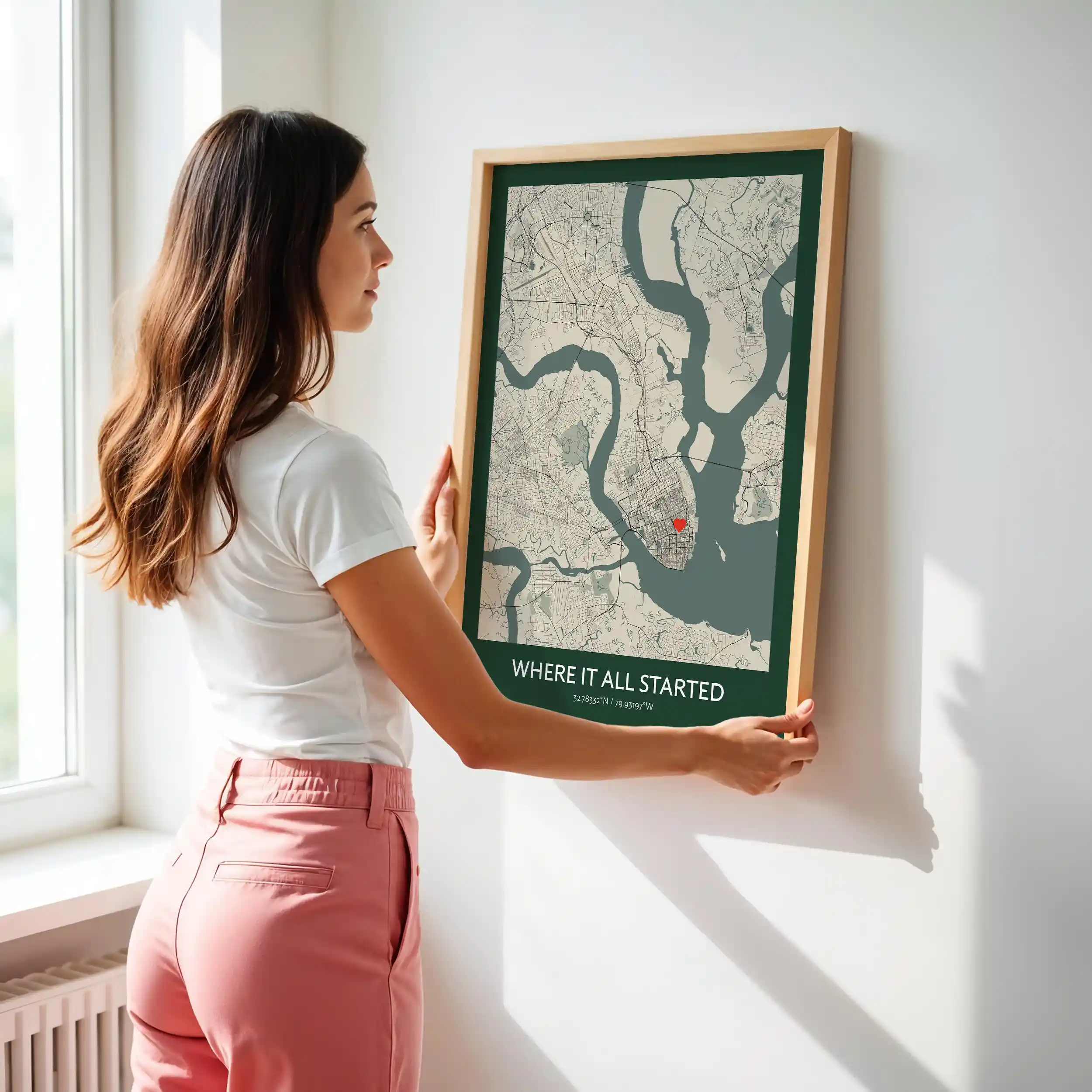 Where It All Started Map - Positive Print