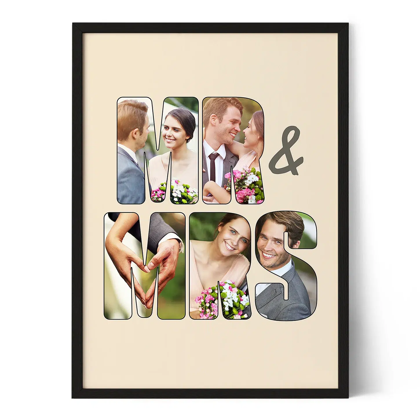 Mr & Mrs Collage Art - Positive Prints